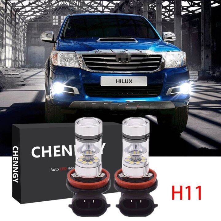 NEW For Toyota Hilux Revo 2013-2020 - 2x 6000K LED Car Fog Light Lamp ...