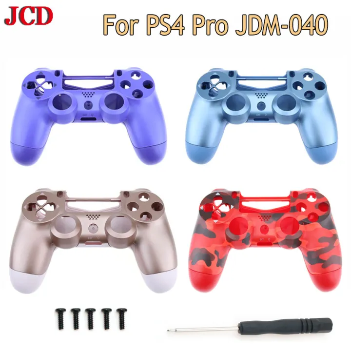 สำหรับ Jds 040 JDM-040 PS4 Pro แผงควบคุม V2เปลี่ยนฝาหลังปลอกหุ้มแบบนิ่ม ...