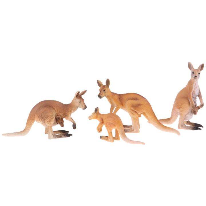 GuangquanStradeสัตว์ป่าActionของเล่นโมเดลKangaroo Figureบ้านตาราง ...