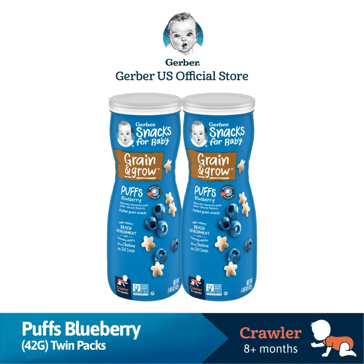 Gerber Puffs Blueberry 42G Twin Packs | Lazada PH