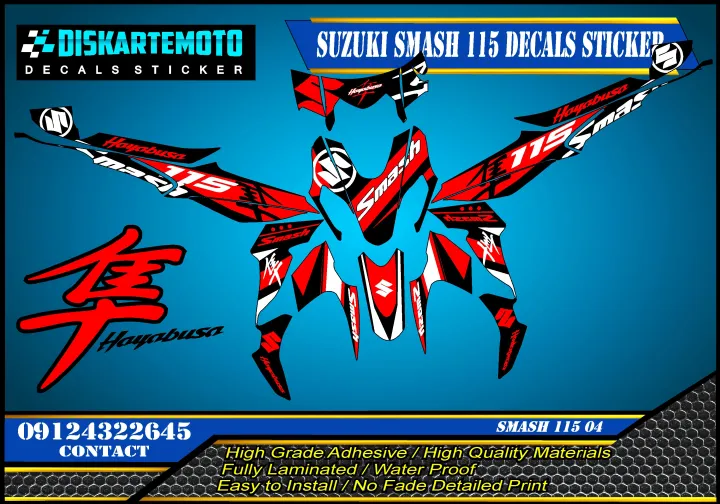 Suzuki Smash 115 Decals | Lazada PH