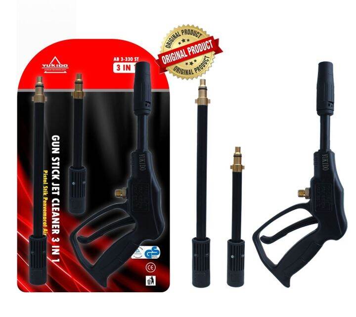 GUN PATAH 3 in 1 Jet cleaner Spray Gun Stick Panjang Sprayer High ...