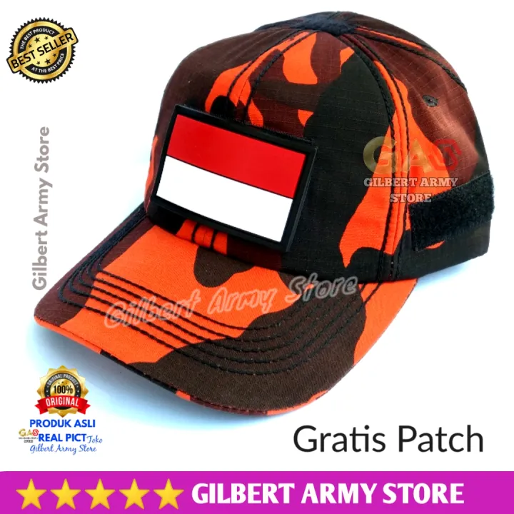New Topi Pemuda Pancasila+Logo Patch Karet Bendera Merah Putih/TOPI ...