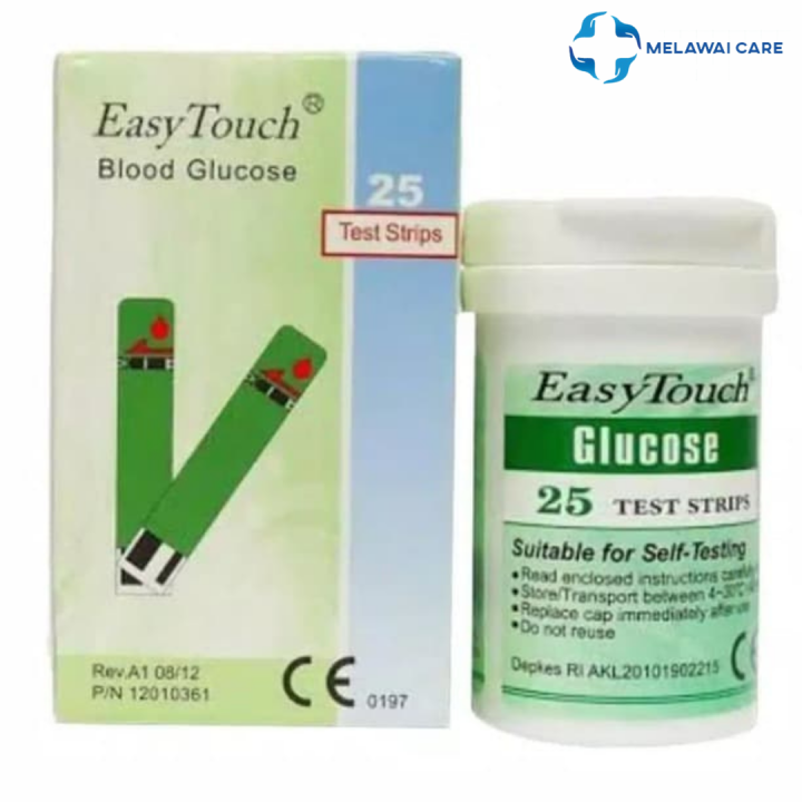 Easy Touch Easytouch Strip Cek Gula Darah Glucose isi 25 pcs/alat cek ...