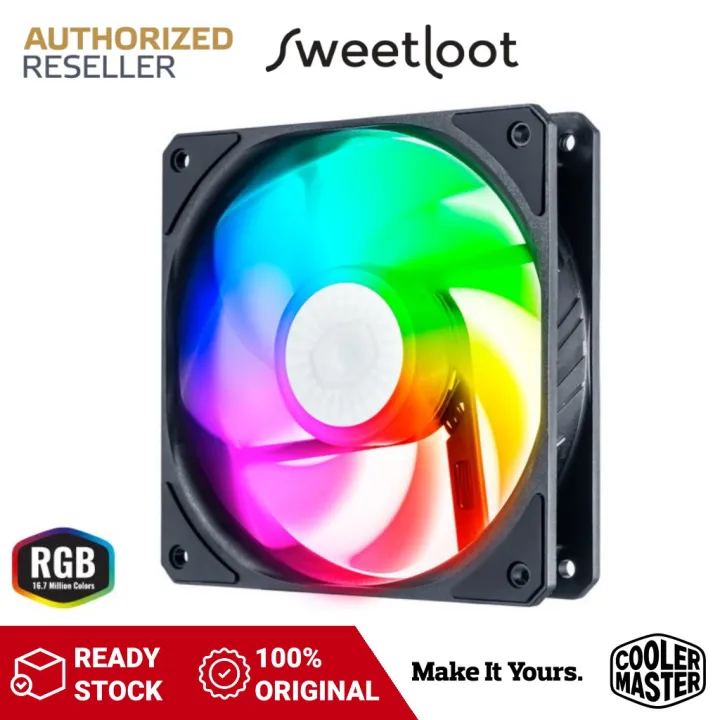Cooler Master SickleFlow 120 ARGB Reverse Edition 120mm PC Cooling Case ...