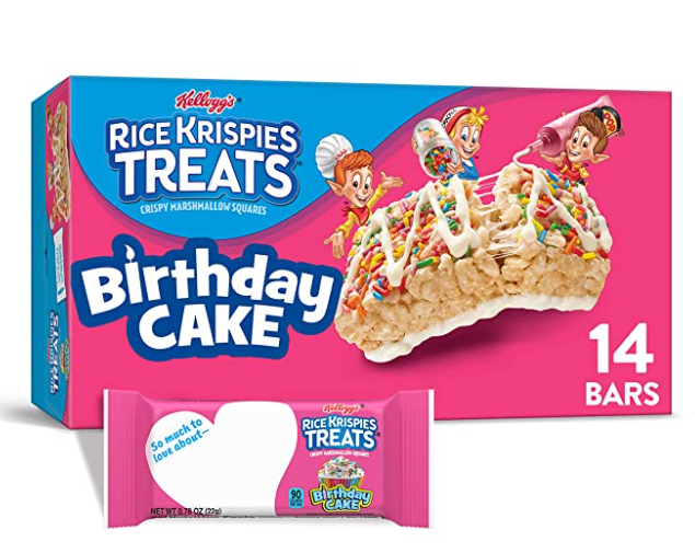 Kellogg's Rice Krispies Treats Marshmallow Snack Bars, Kids Snacks ...