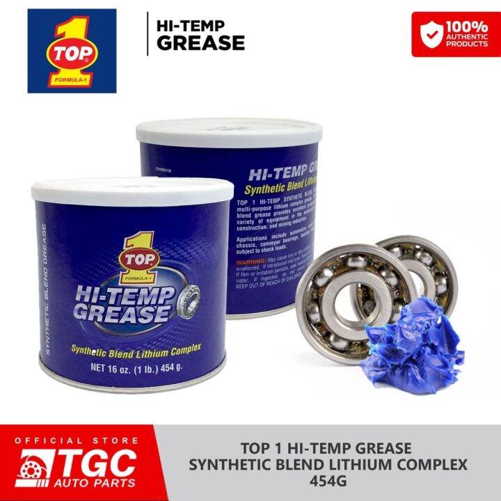 Top 1 High Temp Grease Synthetic Blend Lithium Complex Hi-Temp 454g ...