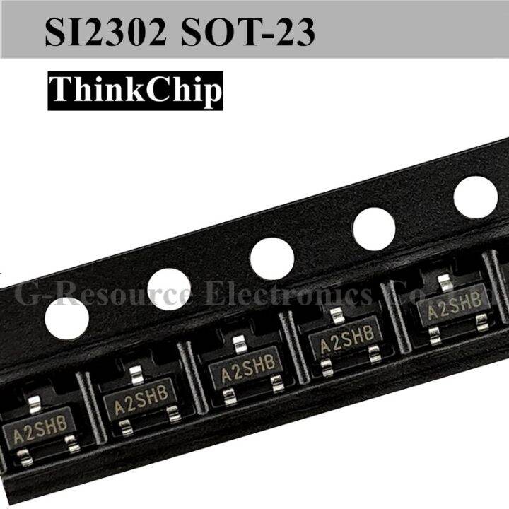 (100 ชิ้น) SI2302 2302 SOT-23 SMD Field Effect Transistor N-Channel MOS ...
