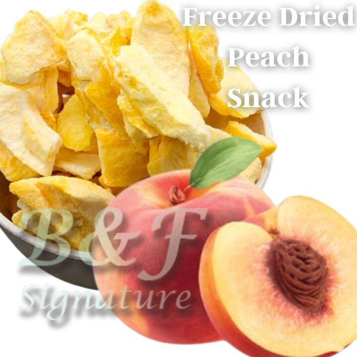 Freeze Dried Peach Snack 100g - 500g 黄桃脆 | Crispy & Crunchy Healthy ...