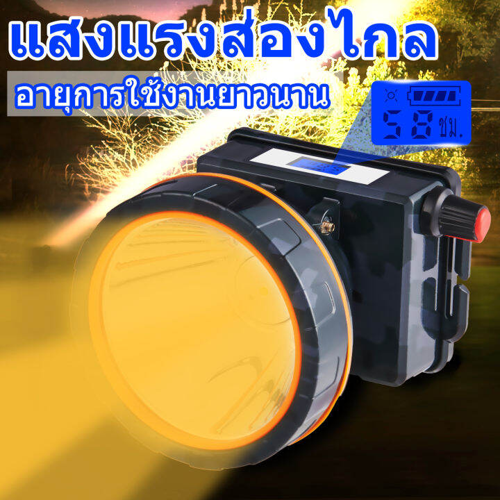 【รับประกัน 1ปี】 YSS Lighting ไฟหน้า LED 120W พร้อมไฟหน้าจอแสดงผลชาร์จ ...