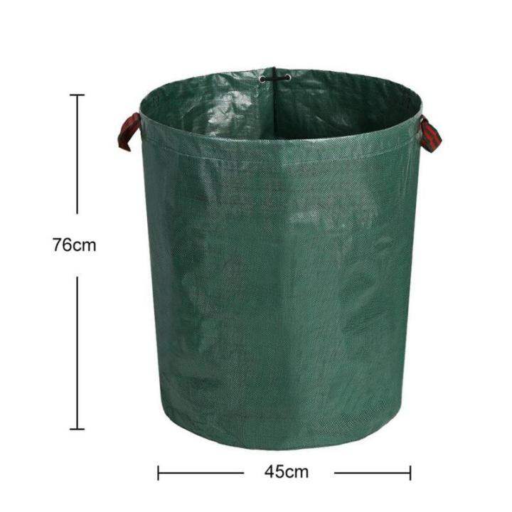 Garden Leaf Waste Can Garden Garbage Waste Bag Collapsible Garden Yard ...