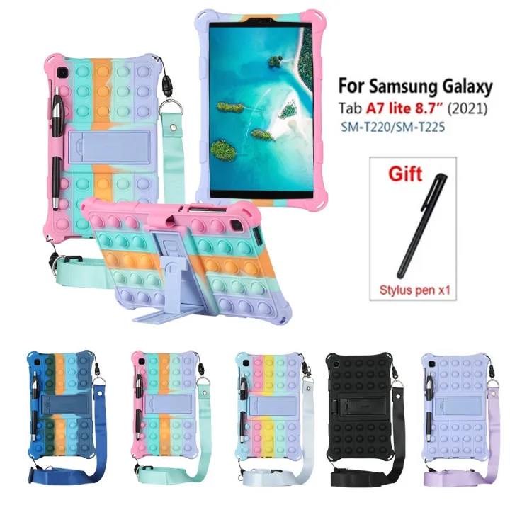 Kids Relive Stress Push Bubble Silicone Tablet Case For Samsung Galaxy ...