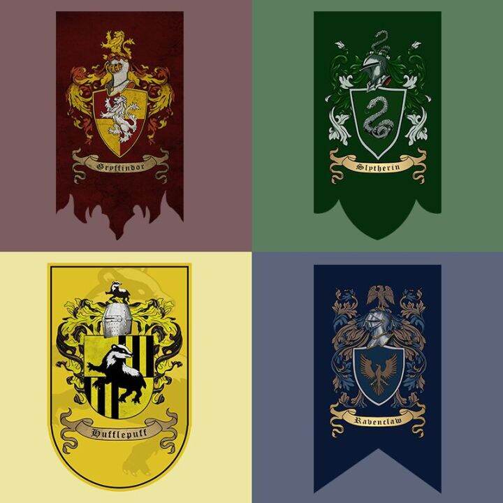 Harry Potter Flag Four College FlagsCOSCollection Commemorative Props ...
