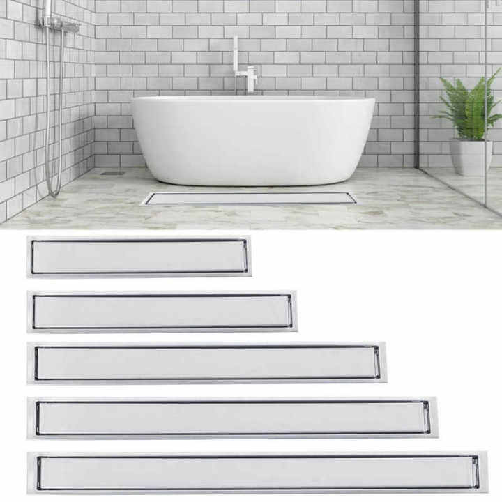 304 Stainless Steel Floor Drain Linear Shower 50cm 60cm 80cm 90cm 100cm ...