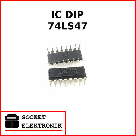IC DIP 74LS47 BCD to 7 Segment Decoder | Lazada Indonesia