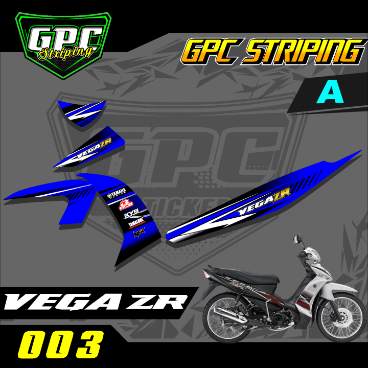 Sticker Striping Lis Variasi VEGA ZR Motif Racing-003 | Lazada Indonesia