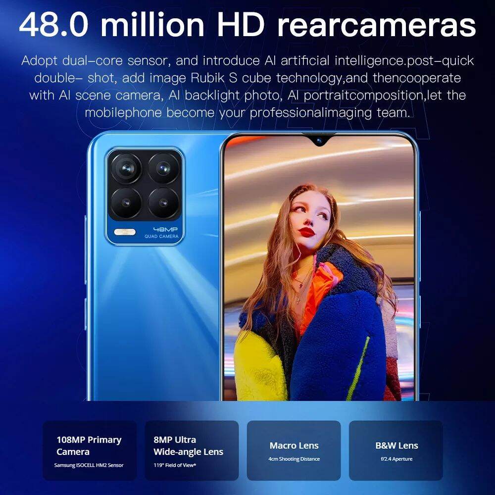 【รับประกัน 1ปี】ใหม่ ของแท้ OPP0 A96 5G 7.1นิ้ว โทรศัพท์มือถือ รองรับ2ซิม Smartphone 4G/5G ...