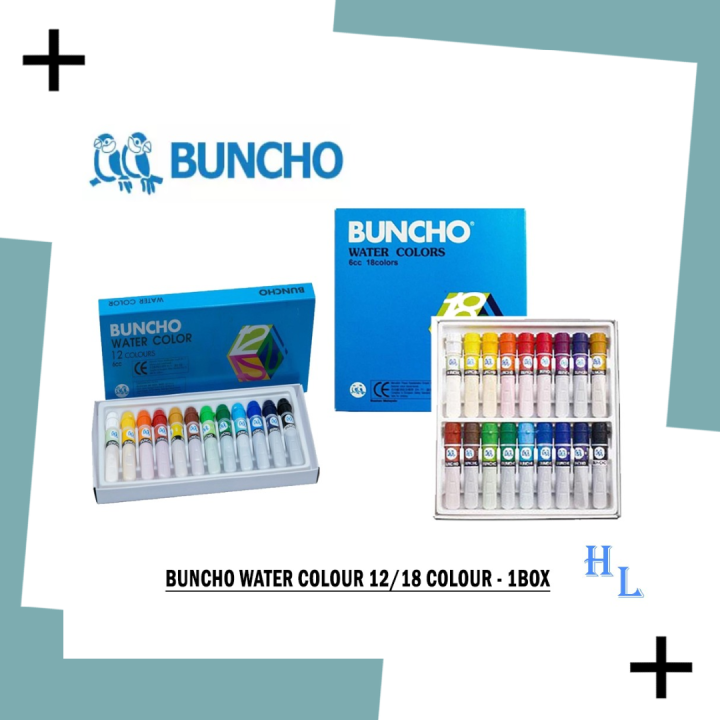 Original Buncho Water Color 12 Colours / 18 Colours | Lazada