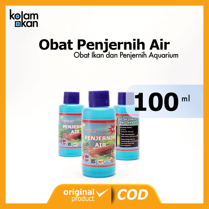 Penernih Air Aquarium Obat Penjernih Air Aquarium dan Kolam 100 ml ...