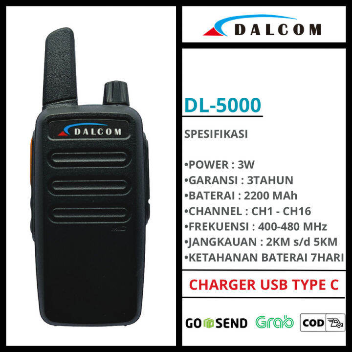 HT DALCOM JAPAN DL-5000 16 CHANNEL - walkie talkie | Lazada Indonesia