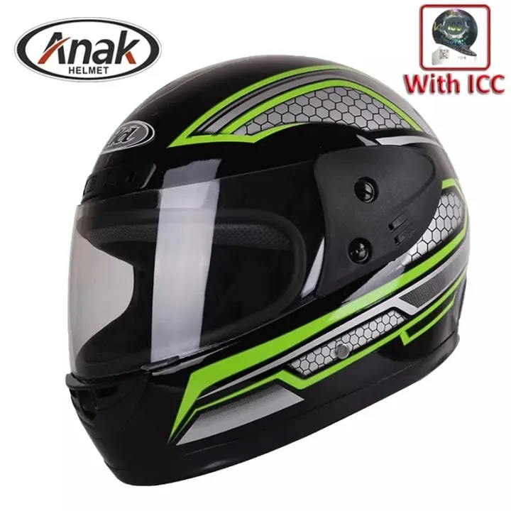 Anak with Icc Sticker Original Helmet Full Face for Motorcycle Men ...
