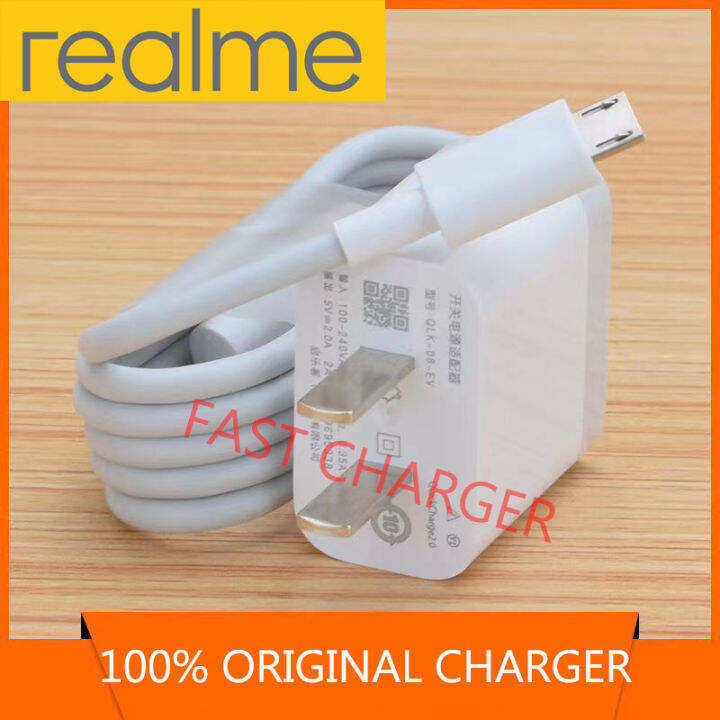 Realme Charger 100% Original Fast Charging Android Charger 15W Micro ...