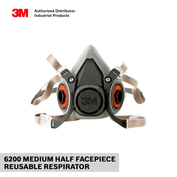 3M 6200 HALF FACE RESPIRATOR | Lazada PH