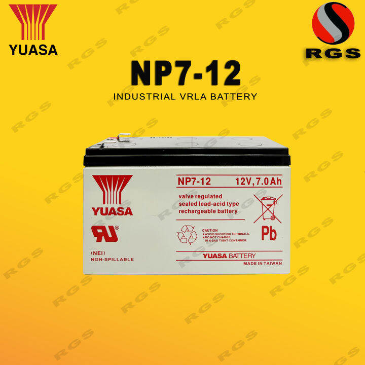 Yuasa NP7-12 VRLA Industrial Battery | Lazada PH