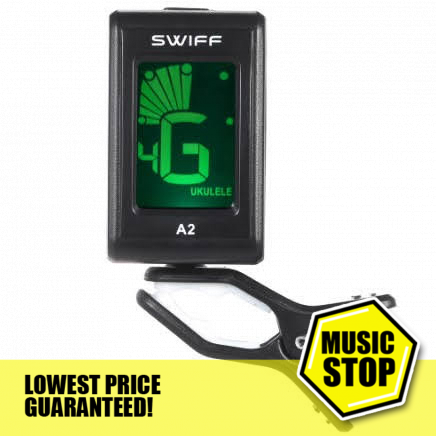 Music Stop SWIFF A2 Mini Clip-On Automatic Digital Tone Tuner LCD for Acoustic Electric Guitar ...