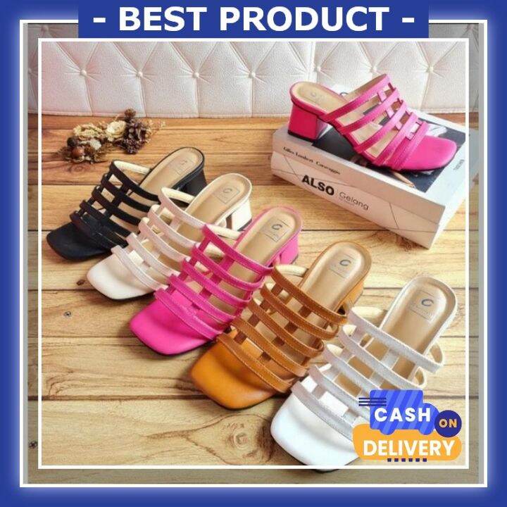 Heels Wanita Sepatu Pernikahan Hak Haihils Sandal Korean Style ...