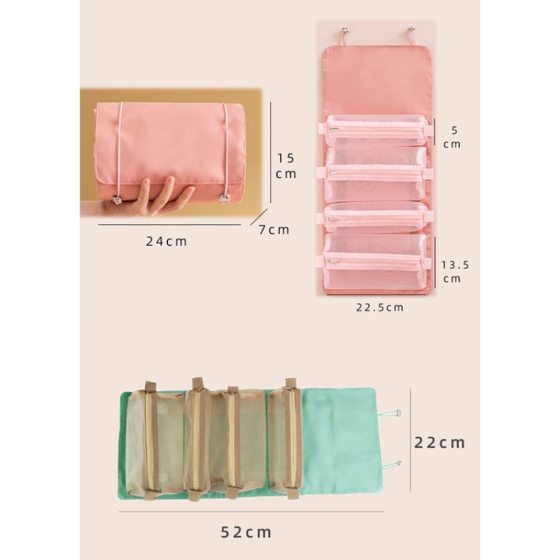 【Lifefree】ถอดได้ กระเป๋าเครื่องสำอาง ความจุสูง แบบพกพา กระเป๋าเก็บของ ...