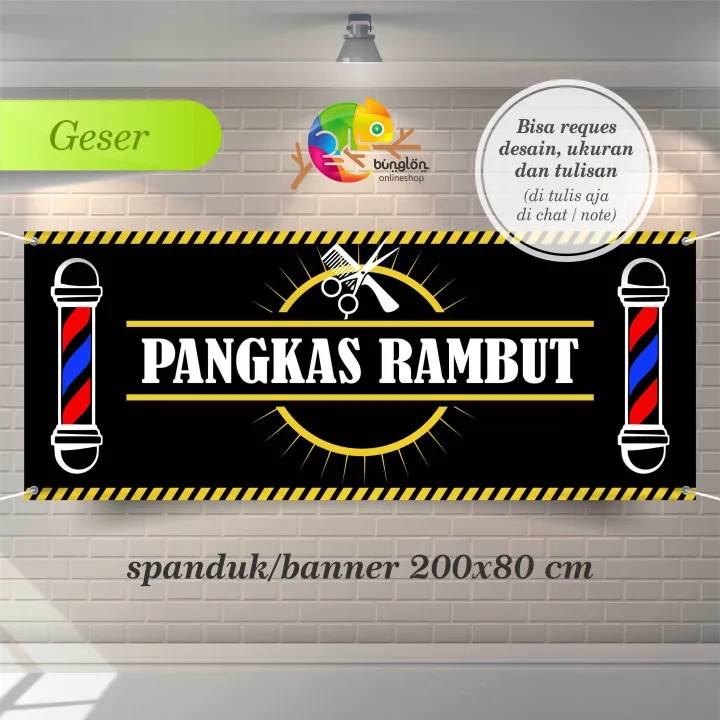 Spanduk, Banner Pangkas Rambut Simple B | Lazada Indonesia