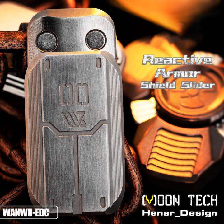 WANWU EDC Reactive Armor Shield Slider Defense ทังสเตนทองแดง Moon ...