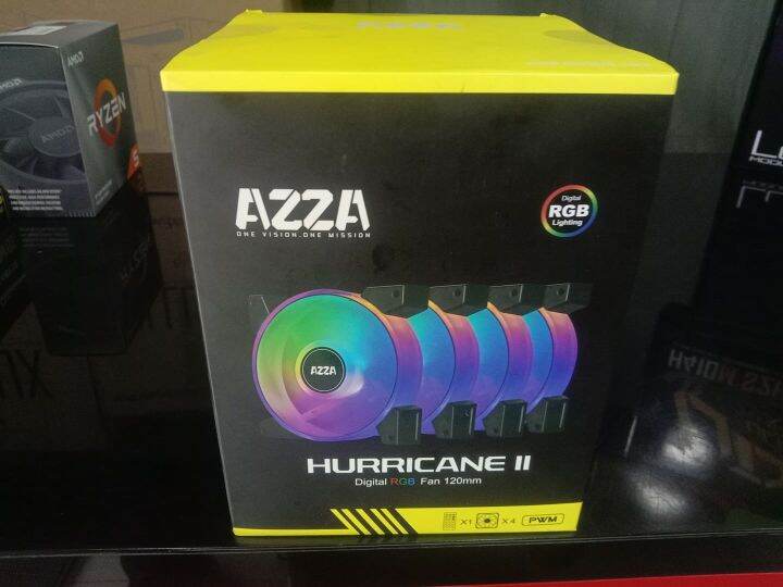 Azza Hurricane ARGB 4in1 Fans (with Remote) | Lazada PH