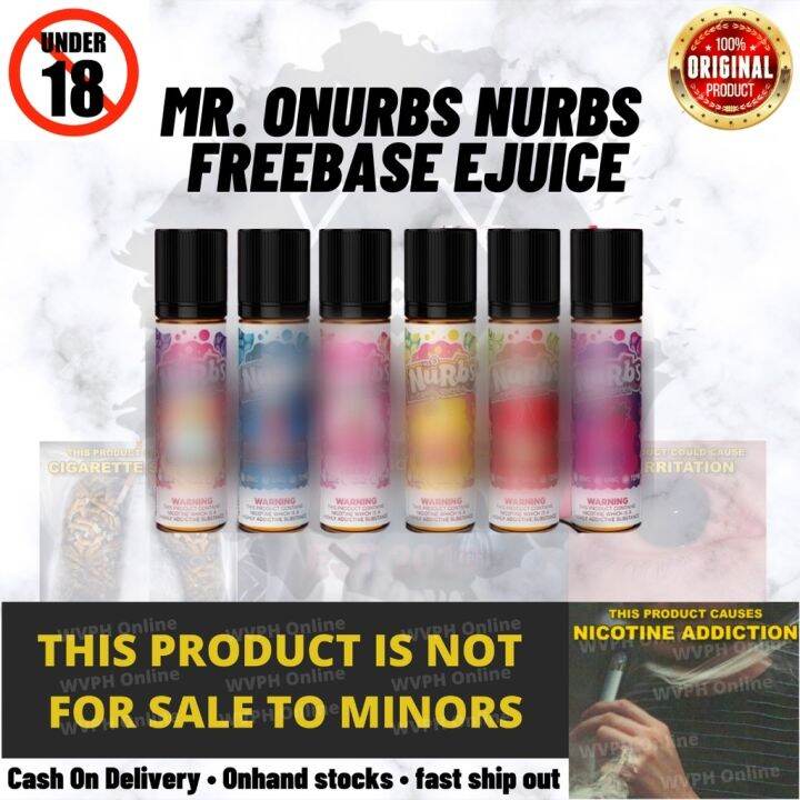 AUTHENTIC • Mr. Onurbs NURBS C Edition FREEBASE ejuice 50/50 ALL EXTREME MENTHOL | Lazada PH