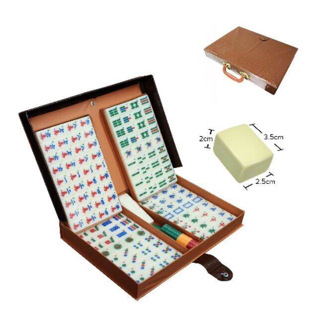 High quality Ivory color Mahjong size :L: 3.5cm W:2.5CM H:2CM mahjong ...