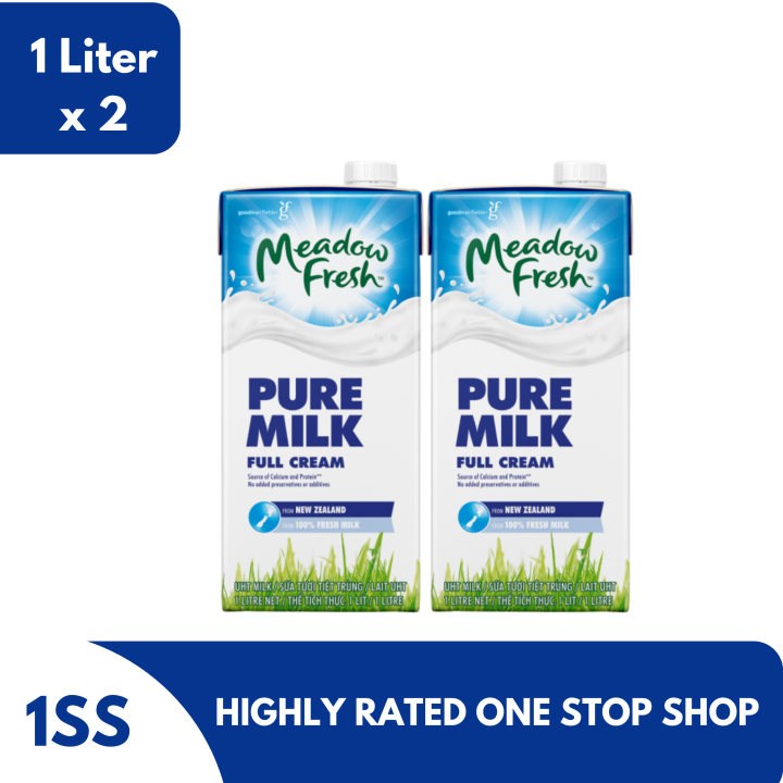 Meadow Fresh Pure Full Cream Milk, 1 Liter set of 2 | Lazada PH