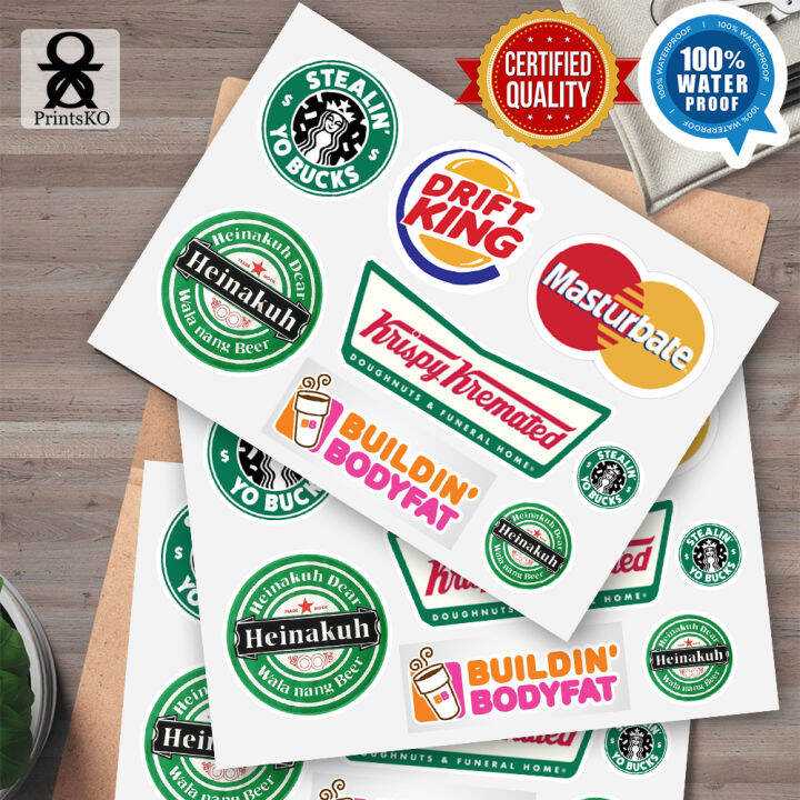 High Quality Waterproof Vinyl Sticker with Spoofs - Spoof Logo Design ...