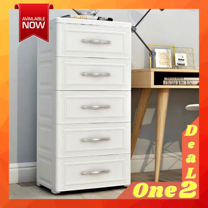 ⚡ ONE2DEAL ⚡ Nordic European Style 5 Layer Cabinet Large Plastic ...