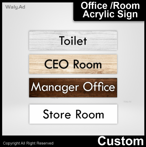 Premium Acrylic Sign Office Room CEO Manager Director Staff Admin ...