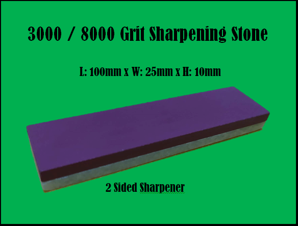 8000 / 3000 Grit Stone Sharpener / Natural White Grinding Stone & Ruby ...