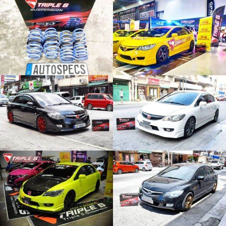 Honda Civic FD 2006-2011: Triple S lowering springs (with 10pcs ...