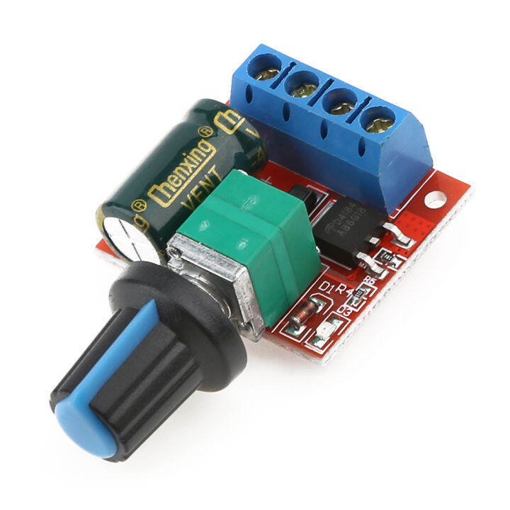 Mini 5A 90W PWM 5-28V DC-DC Motor Speed Controller Module Speed ...