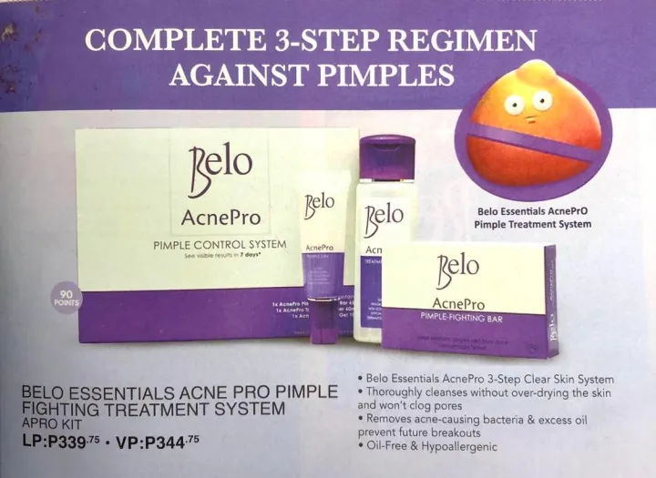 Belo Essential ACNE PRO PIMPLE FIGHTING TREATMENT SYSTEM SET | Lazada PH