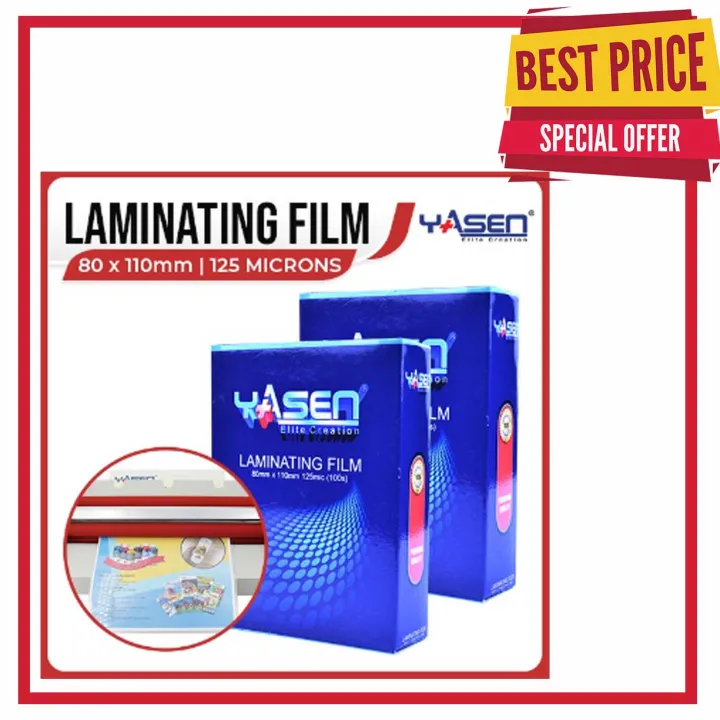 Yasen Laminating Film 80mm x 110mm 250 Microns | Lazada PH