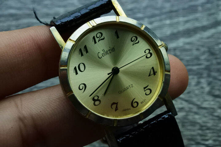นาฬิกา Vintage มือสองญี่ปุ่น COLLEZIE ระบบ Quartz ผู้หญิง ทรงกลม กรอบ ...