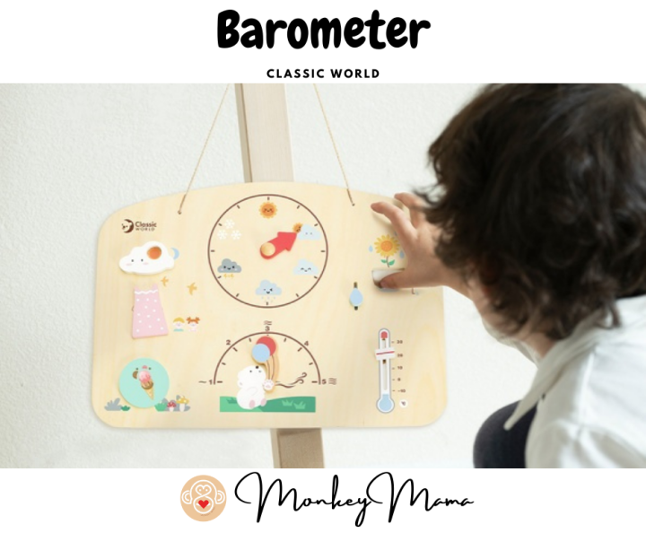 Monkey Mama | Barometer | Weather Chart | Homeschool | Wooden Classic ...