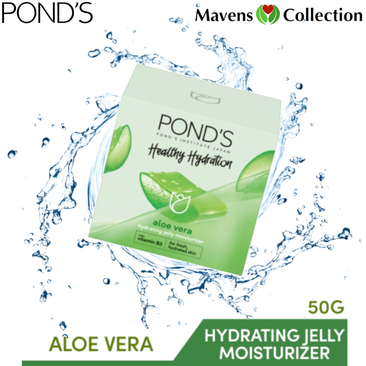 PONDS Healthy Hydration Aloe Vera Hydrating Jelly Moisturizer with ...