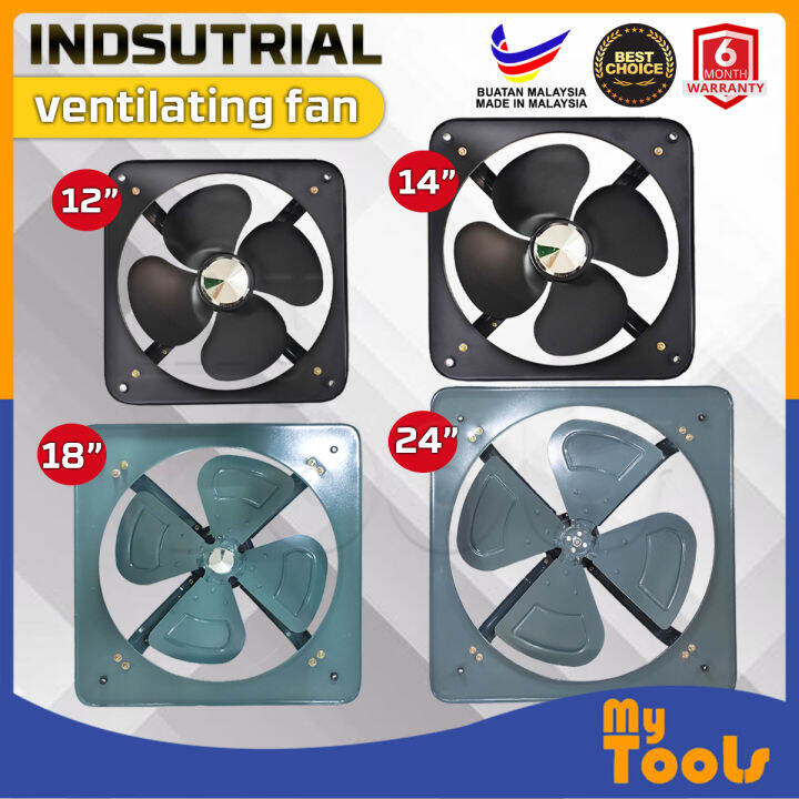 Mytools Industrial Exhaust Fan Ventilation Kitchen Wall Bathroom Fan ...