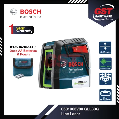 Bosch Line Laser Level GLL 30G Professional Lazer Lever Laser ...